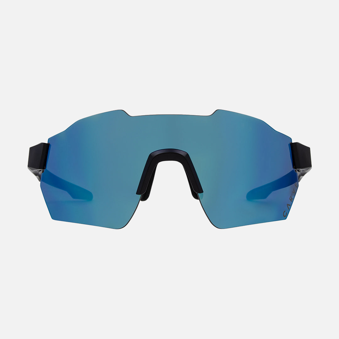 Level Up - Frame: Matte Black Lens: Rose with External Blue Iridium