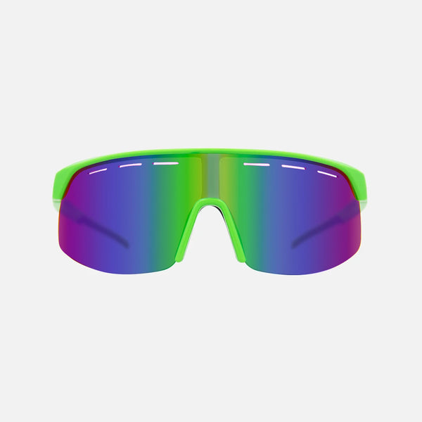 Velocity - Frame: Gloss Lime Lens: Grey with Eternal Green Iridium plu